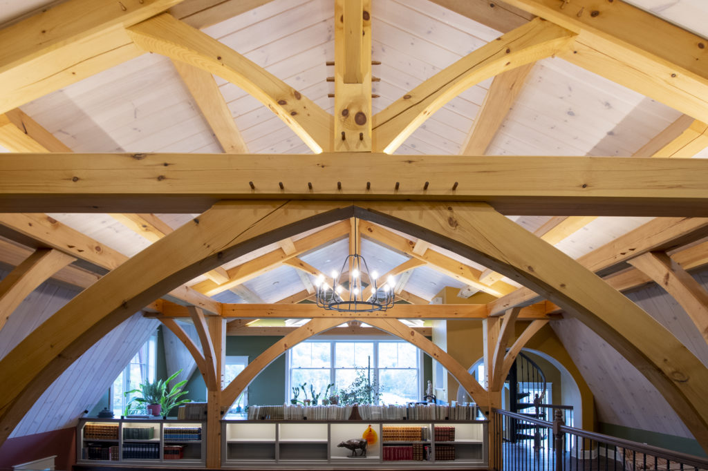 Library Barn Frame - Goosewing Timberworks